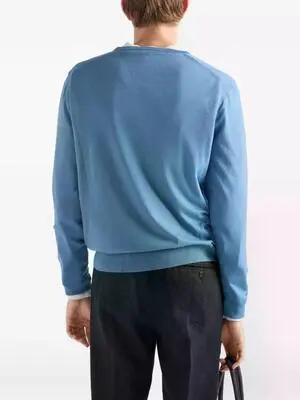 Prada Superfine Wool Crew Neck Sweater