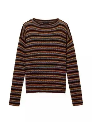 Prada Shetland Wool Boat Neck Sweater - Brown