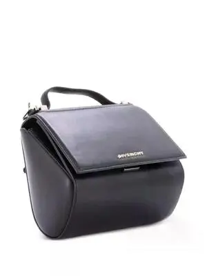 Givenchy Logo Strap Pandora Box Mini Bag - Black