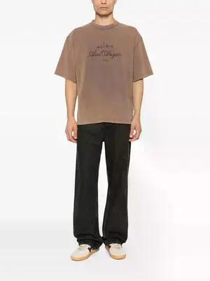 Axel Arigato Paris Washed Sky Cotton T-shirt - Brown