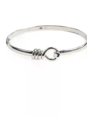 AUREE JEWELLERY Tone Rope Detail Bangle - Silver