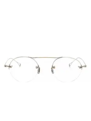 EYEVAN7285 Round Frame Titanium Glasses - Gold
