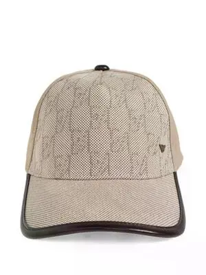 Emporio Armani Logo Embroidered Baseball Cap - Neutrals