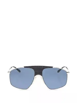 Alaïa Crocodile-effect Pilot-frame Sunglasses