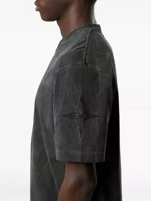 Stone Island Faded-effect Logo-patch T-shirt