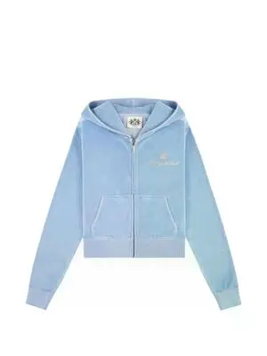 Juicy Couture Zip-up Velour Hoodie - Blue