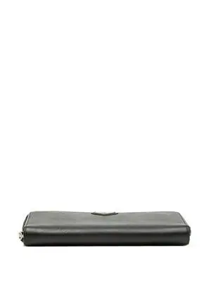 Prada 2000-2013 Saffiano Zip Around Travel Wallet Long Wallets