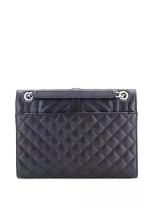 Saint Laurent Monogram Envelope Satchel - Black