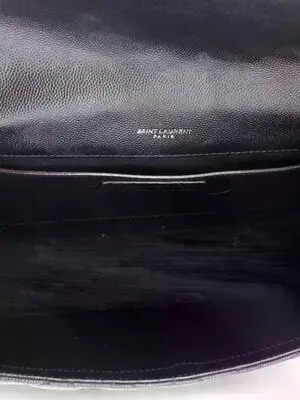 Saint Laurent Monogram Envelope Satchel - Black