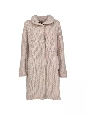 FALCONERI Chunky Knit High Neck Coat