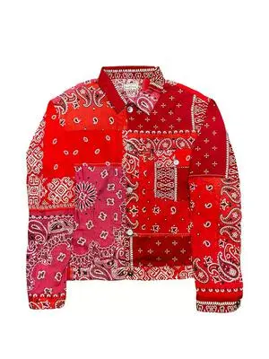 Kapital Bandana-patchwork Shirt - Red