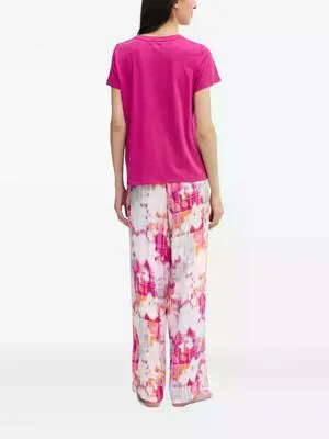 Dkny Abstract-print Two-piece Pajamas - White