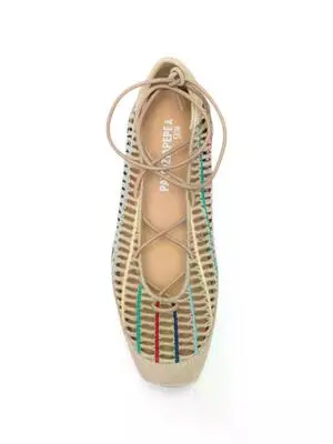 Patrizia Pepe Raffia Ballet Flats