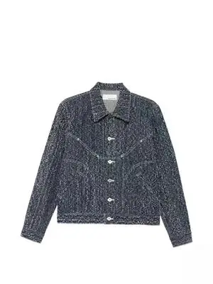 SAGE NATION Jiji Panelled Denim Jacket - Blue
