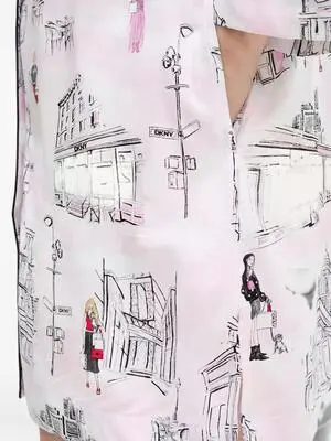 Dkny Illustration-print Nightshirt