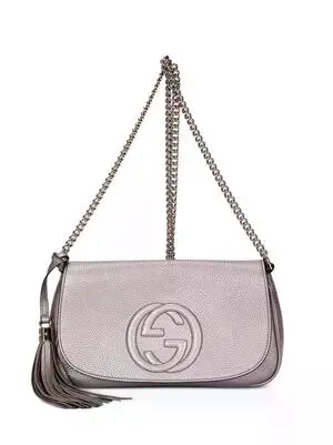 Gucci Soho Chain Shoulder Bag - Silver