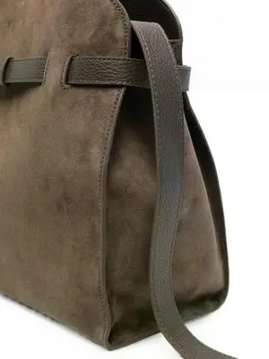COCCINELLE Suede Shoulder Bag With Buckle Detail