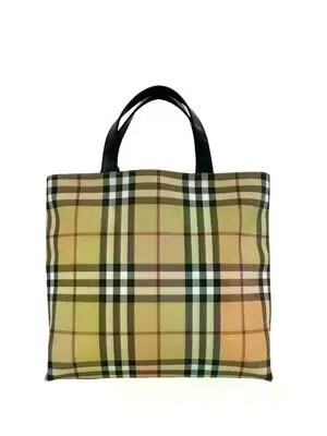 Burberry Haymarket Check Tote Bag - Neutrals