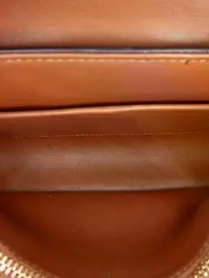 Celine Triomphe Coated Canvas Nino Bag Satchel - Brown