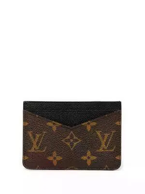 LOUIS VUITTON 2010 Monogram Macassar Neo Card Holder Brown