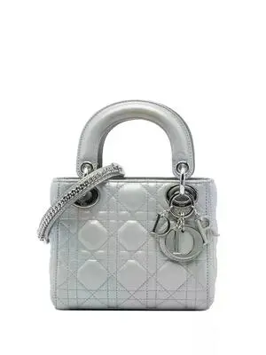 Dior Mini Lady Satchel - Silver