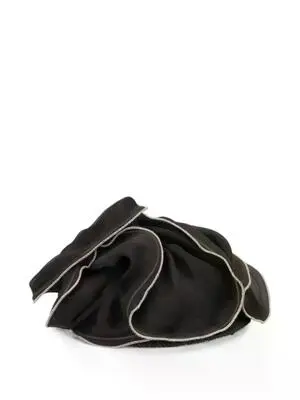 Giorgio Armani Silk Straw Fascinator Hat