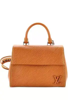LOUIS VUITTON Cluny Epi Leather Mini Satchel Top Handle Bag - Brown