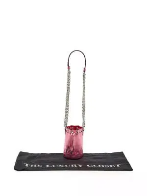 CHRISTIAN LOUBOUTIN Marie Jane Embroidered Bucket Bag