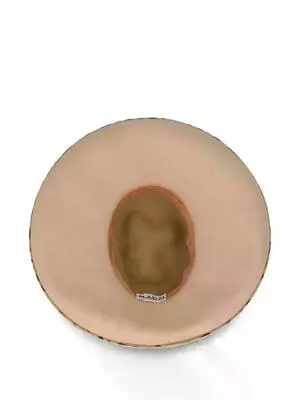 MARZI Leopard Print Wide Brim Hat
