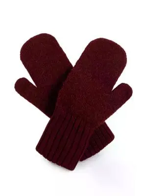Canada Goose Ribbed-knit Logo Patch Mittens