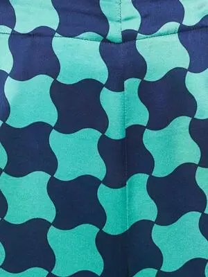 Casablanca Pool Tile Print Trousers