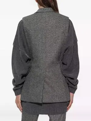 MAISON MARGIELA Mélange Effect Tweed Waistcoat