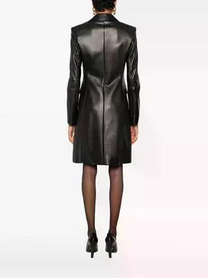Gucci Leather Single-breasted Coat
