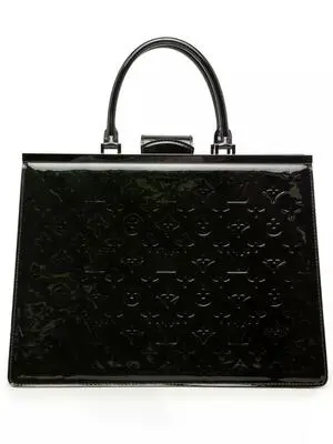 LOUIS VUITTON Monogram Vernis Deesse Gm Handbag - Black