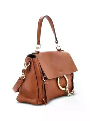 Chloé Faye Day Bag Leather Small Satchel - Brown