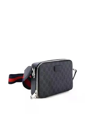 Gucci Gg Coated Canvas Camera Bag With Web Strap