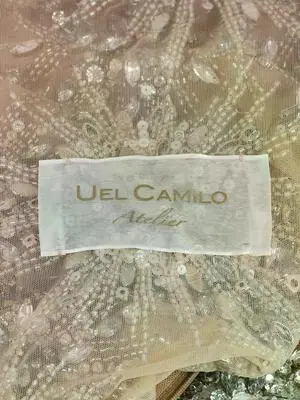 UEL CAMILO Crystal Embellished Star Motif Mini Dress
