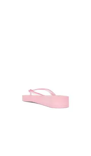 VELOUR Tapered Platform Flip Flop - Pink