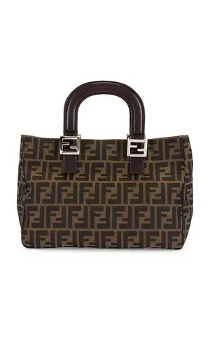 FWRD RENEW Fendi Zucca Handbag - Brown
