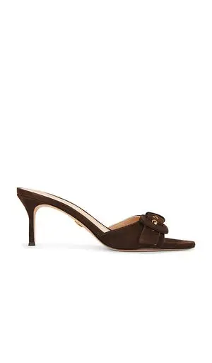 Veronica Beard Tia Buckle Sandal - Chocolate