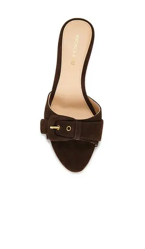Veronica Beard Tia Suede Buckle Sandal