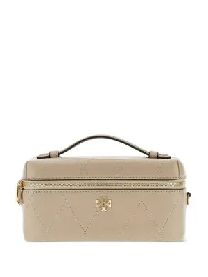 Tory Burch Charlie Quilted Vanity Case - Grey