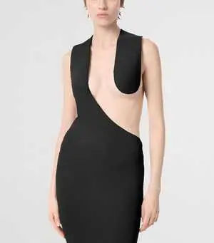 TOM FORD Asymmetric Backless Maxi Dress