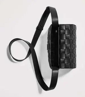 Bottega Veneta Orto Messenger Bag - Black