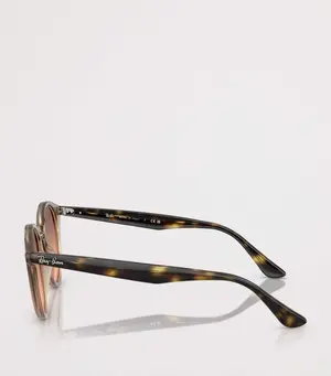 Ray-ban Propionate Round Frame Sunglasses - Beige