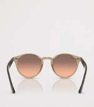 Ray-ban Propionate Round Frame Sunglasses - Beige