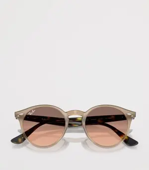 Ray-ban Propionate Round Frame Sunglasses - Beige