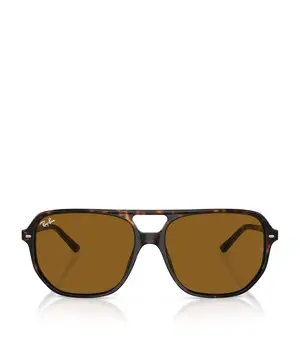 Ray-ban Ray-Ban Tortoiseshell Bill One Square Frame Sunglasses Brown