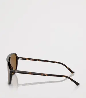 Ray-ban Tortoiseshell Bill One Square Frame Sunglasses - Brown