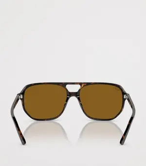Ray-ban Tortoiseshell Bill One Square Frame Sunglasses - Brown